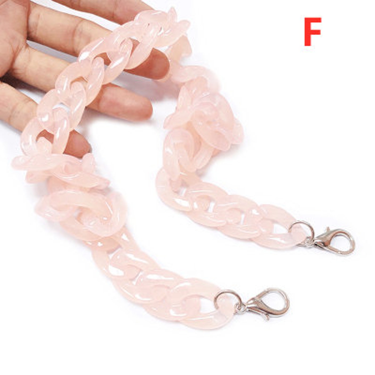 Acrylic Purse Chain Resin Bag Chain Bag Accessories Removable | Etsy