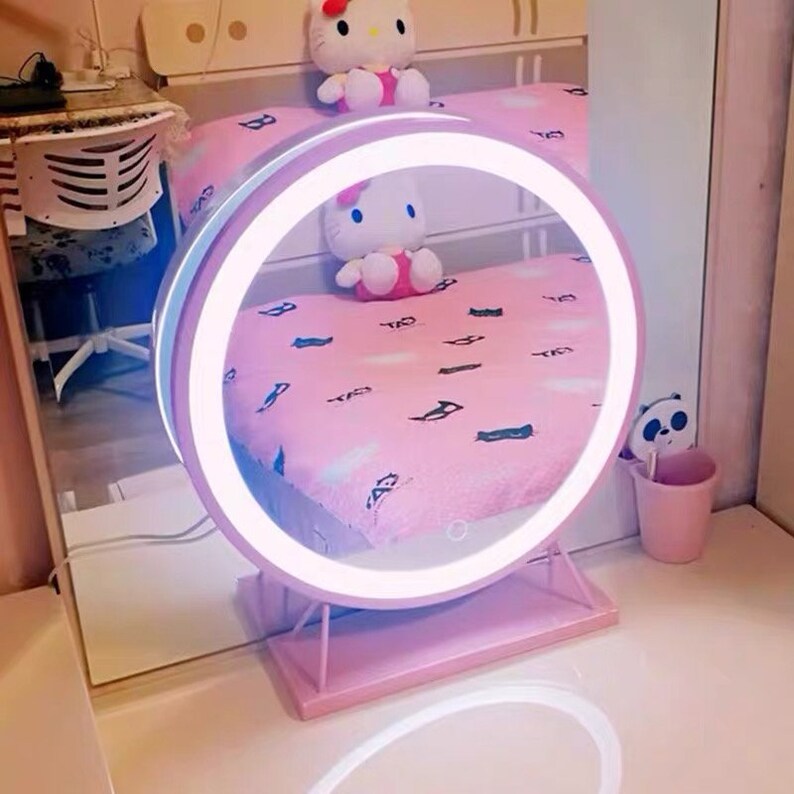 LED Mirror With Stand Mirror With Lights Make up Mirror - Etsy