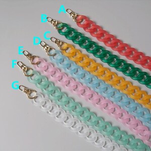 Acrylic Purse Chain Resin Chain Decorative Chain Bag Chain - Etsy