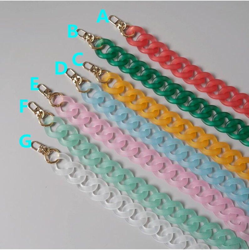 Acrylic Purse Chain Resin Chain Decorative Chain Bag Chain | Etsy