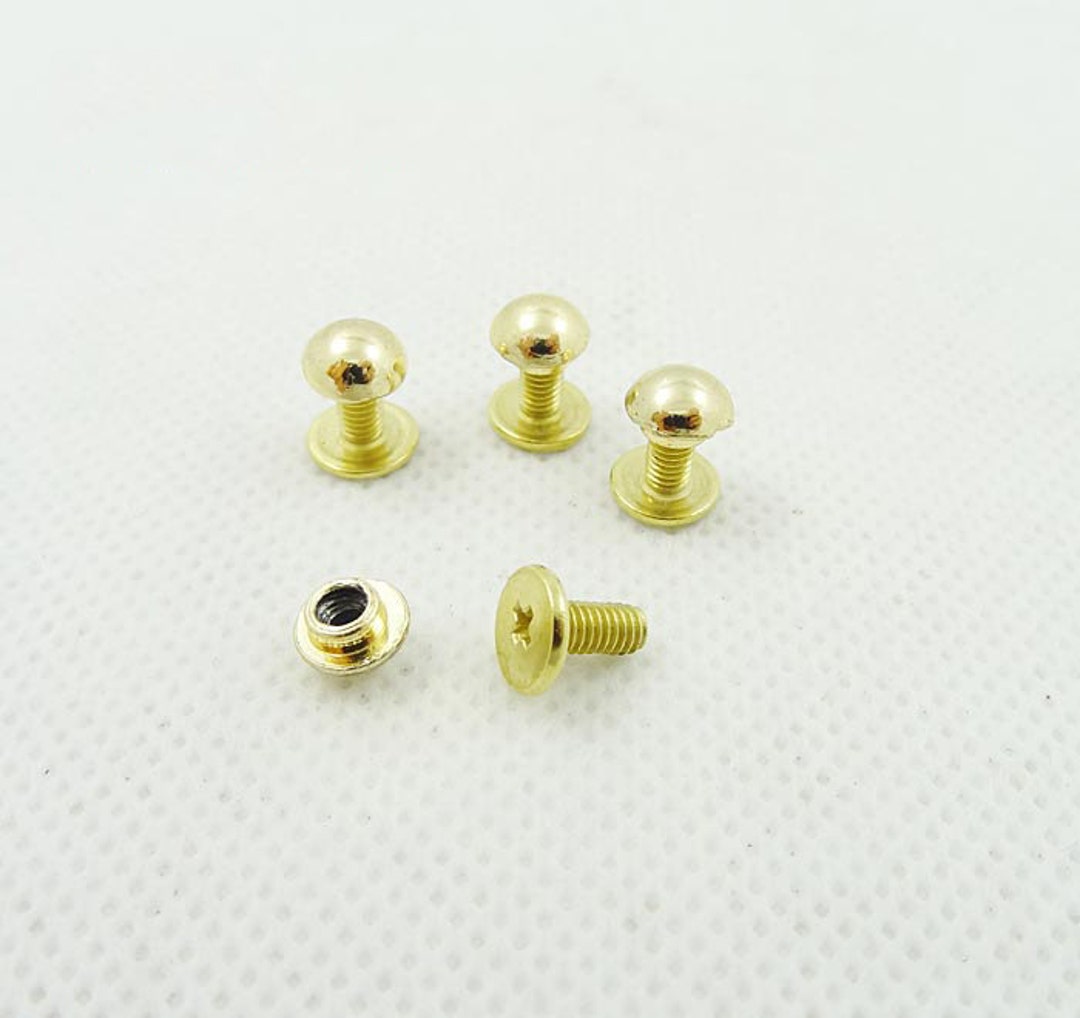 5mm Golden Mushroom Rivet, Studs Screw, Purse Screw, Bags Screw, Purse ...