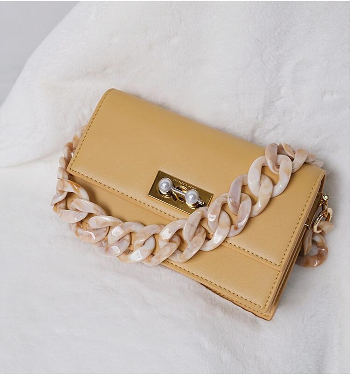 Bag Decorative Chain Acrylic Resin Chain Bag Accessories Bag - Etsy
