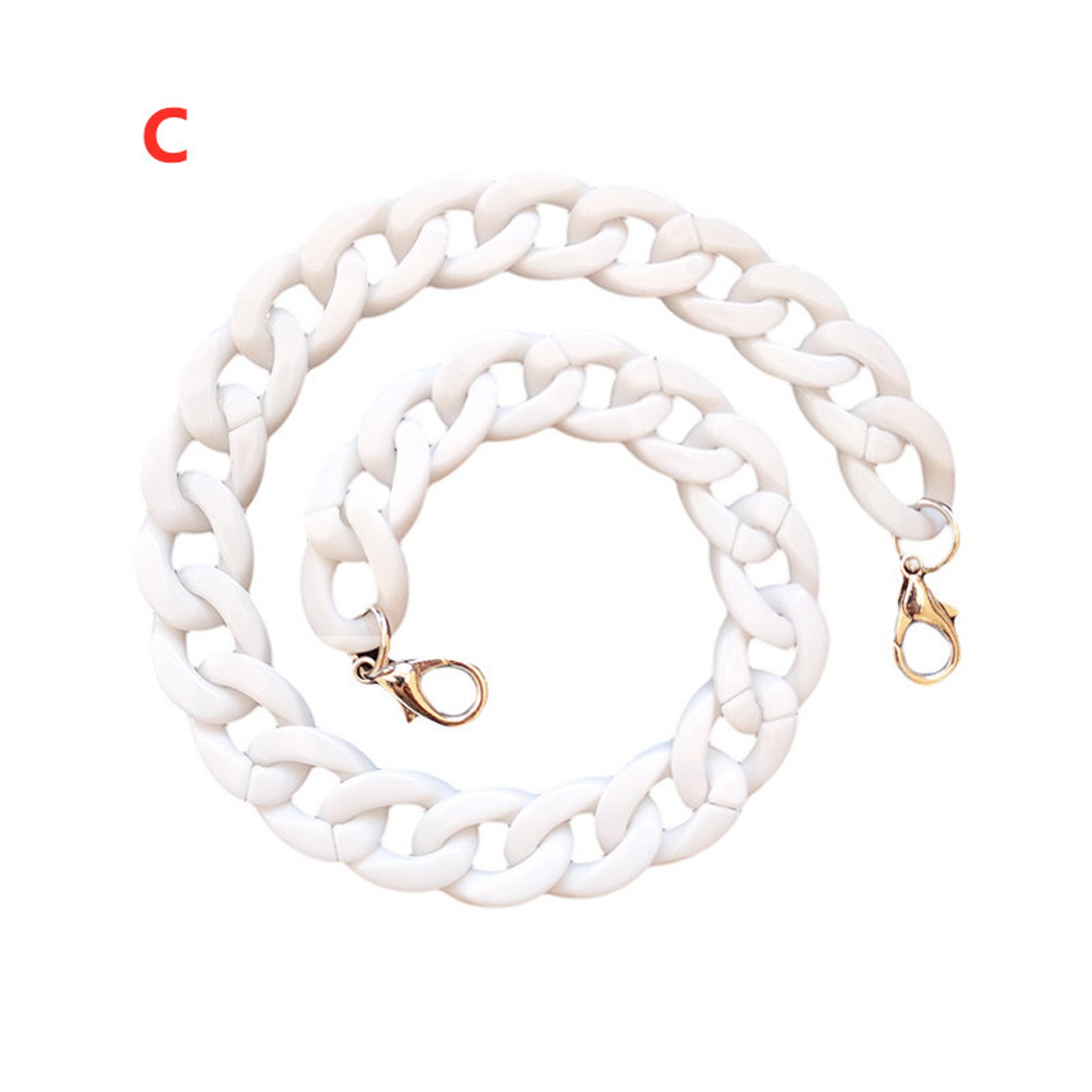 Acrylic Purse Chain Resin Bag Chain Bag Accessories Removable | Etsy