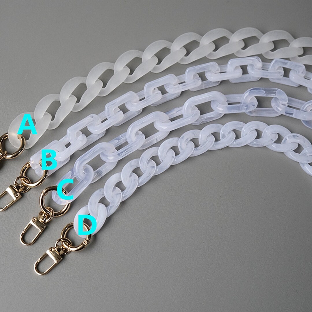 Acrylic Resin Chain Thick Chain Shoulder Bag Accessories Retro - Etsy
