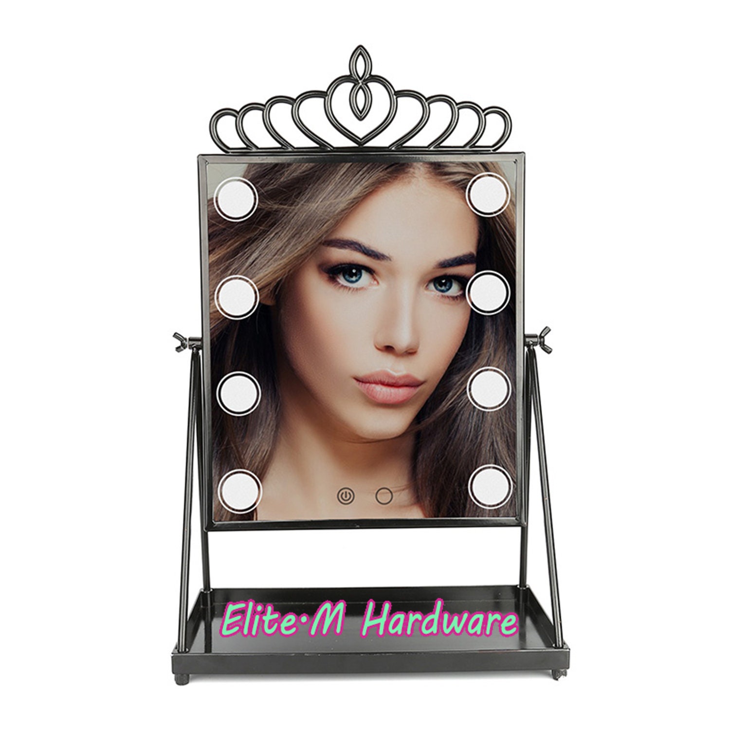 Princess LED Makeup Mirror With Bulb Desktop Crown Dressing - Etsy