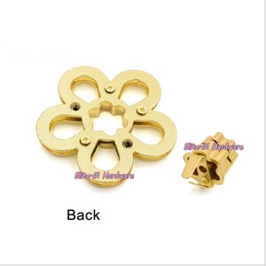 Flower Lock Purse Lock Purse Twist Lock Light Gold Purse Lock - Etsy