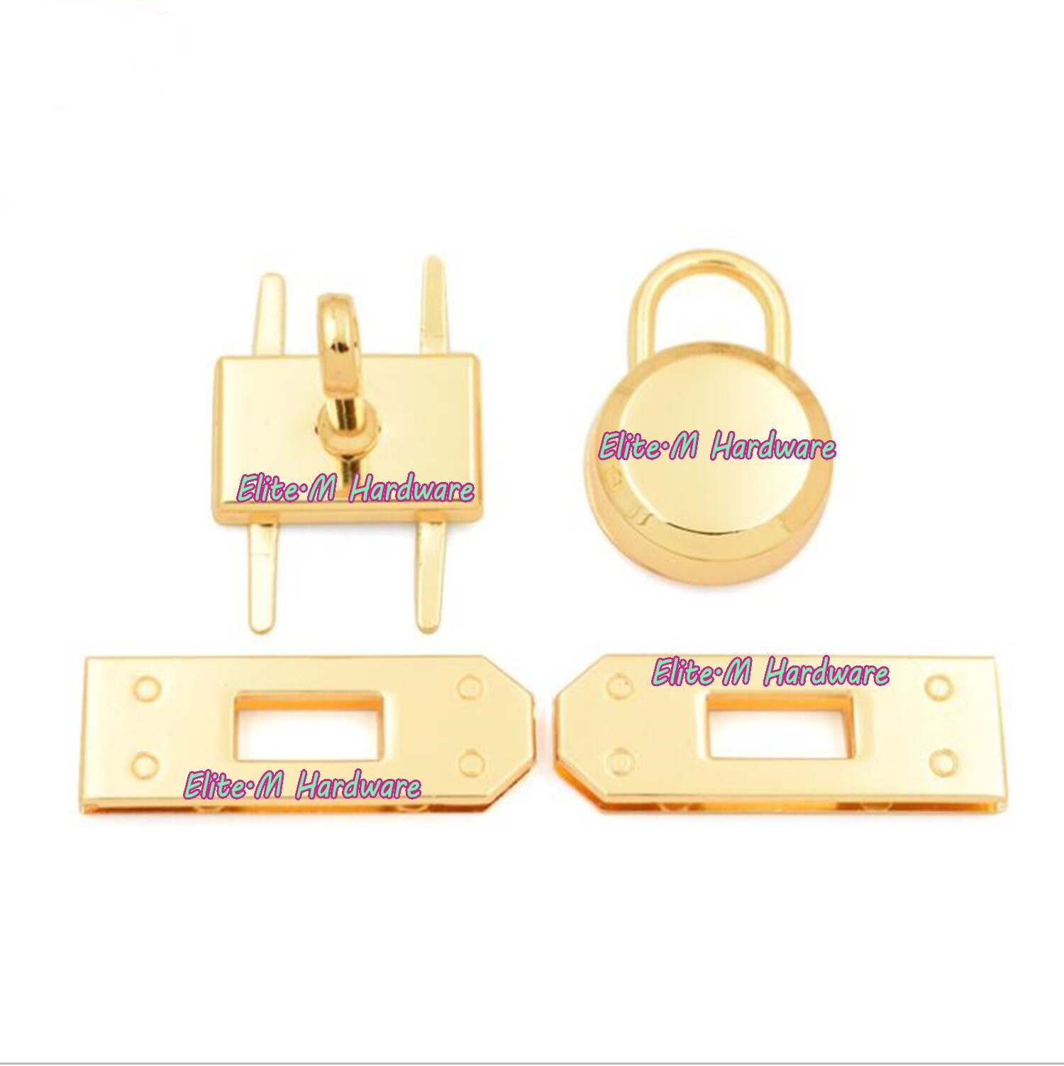 Handbag Round Padlock Round Circle Turn Snap Purse Lock | Etsy