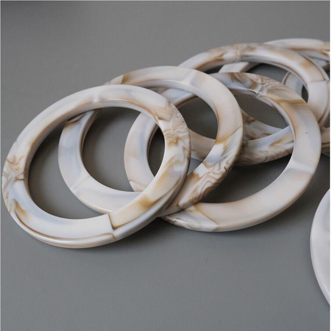 13cm Retro Resin Handle Acrylic Round D-shaped Handle DIY - Etsy