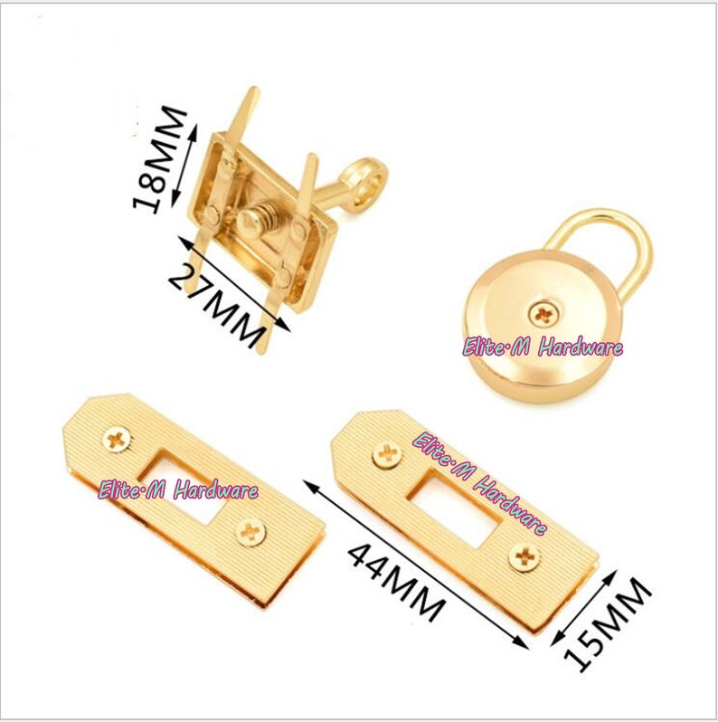 Handbag Round Padlock Round Circle Turn Snap Purse Lock | Etsy