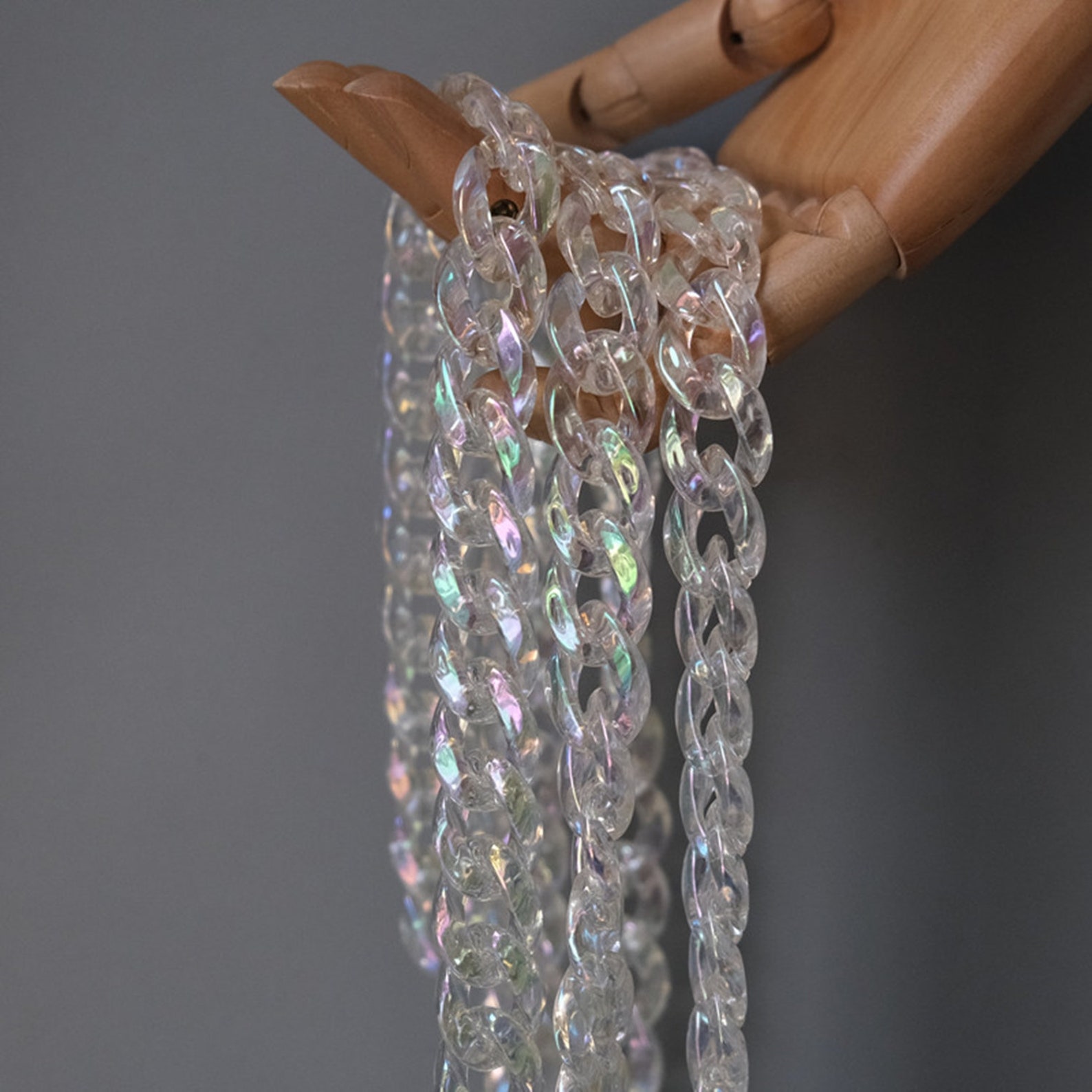 2cm Hand-made Colorful Transparent Acrylic Chain Resin - Etsy