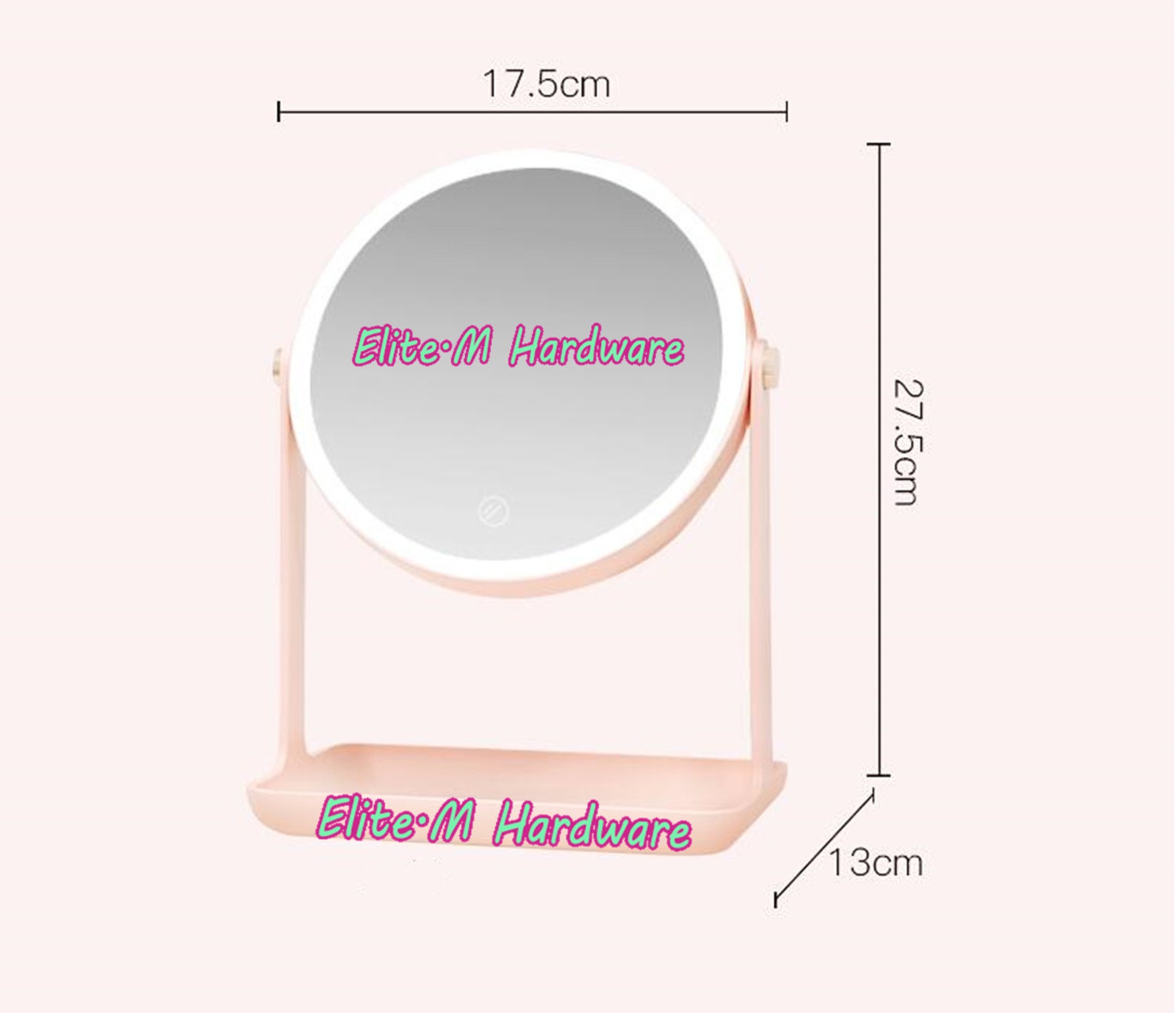 LED Makeup Mirror Rechargeable Portable Tabletop Vanity Mirror - Etsy