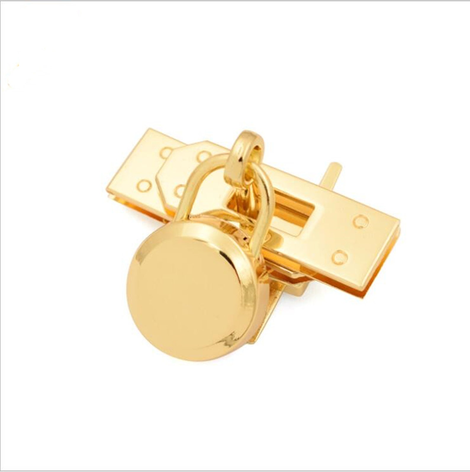 Handbag Round Padlock Round Circle Turn Snap Purse Lock | Etsy