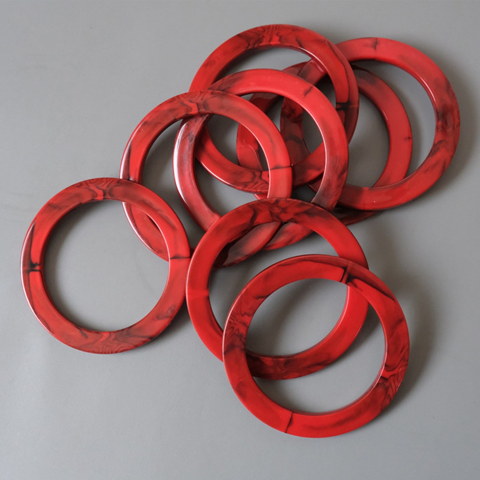 13cm Retro Resin Handle Acrylic Round D-shaped Handle DIY - Etsy