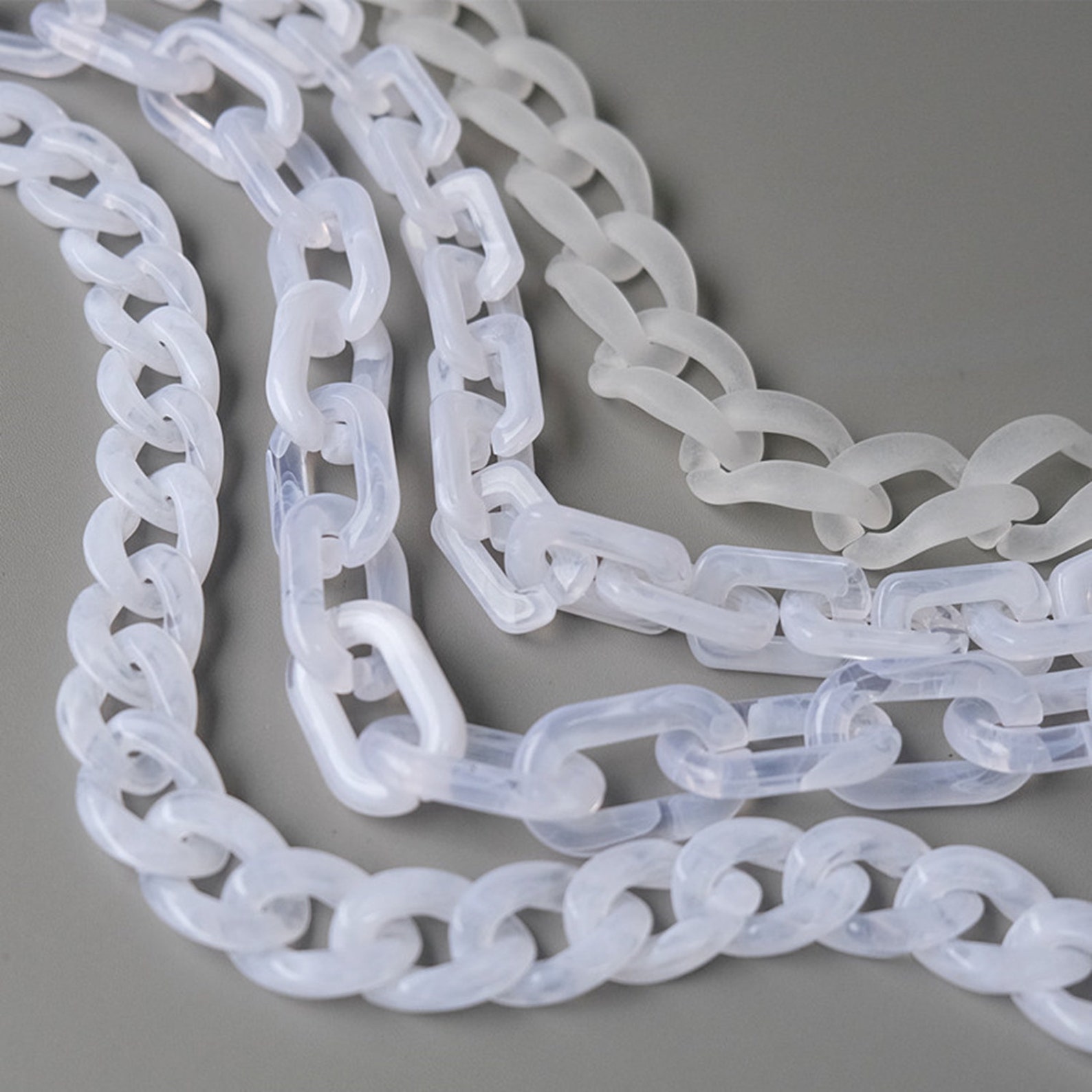 Acrylic Resin Chain Thick Chain Shoulder Bag Accessories Retro - Etsy