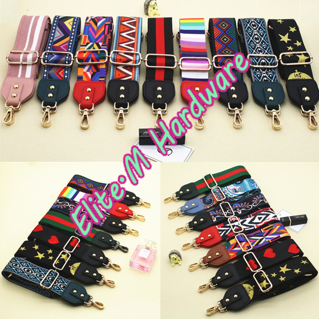 5cm Width Colorful Nylon Webbing Purse Strap Lady Shoulder Strap Chain ...