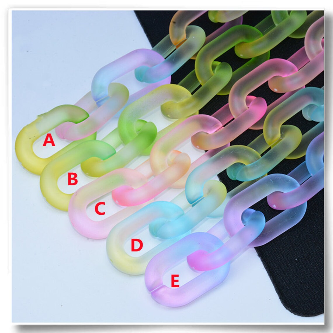 Fashion 19mm Acrylic Frosted Purse Chain Handbag Chain Handle - Etsy