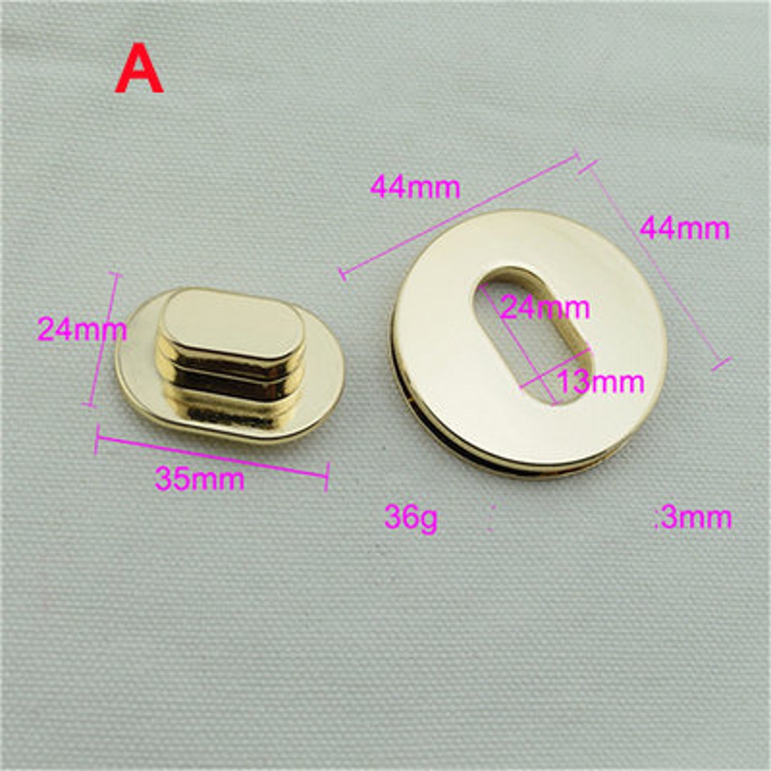 High Quality Purse Lock Light Golden Twist Lock Lady Bag Lock Metal ...