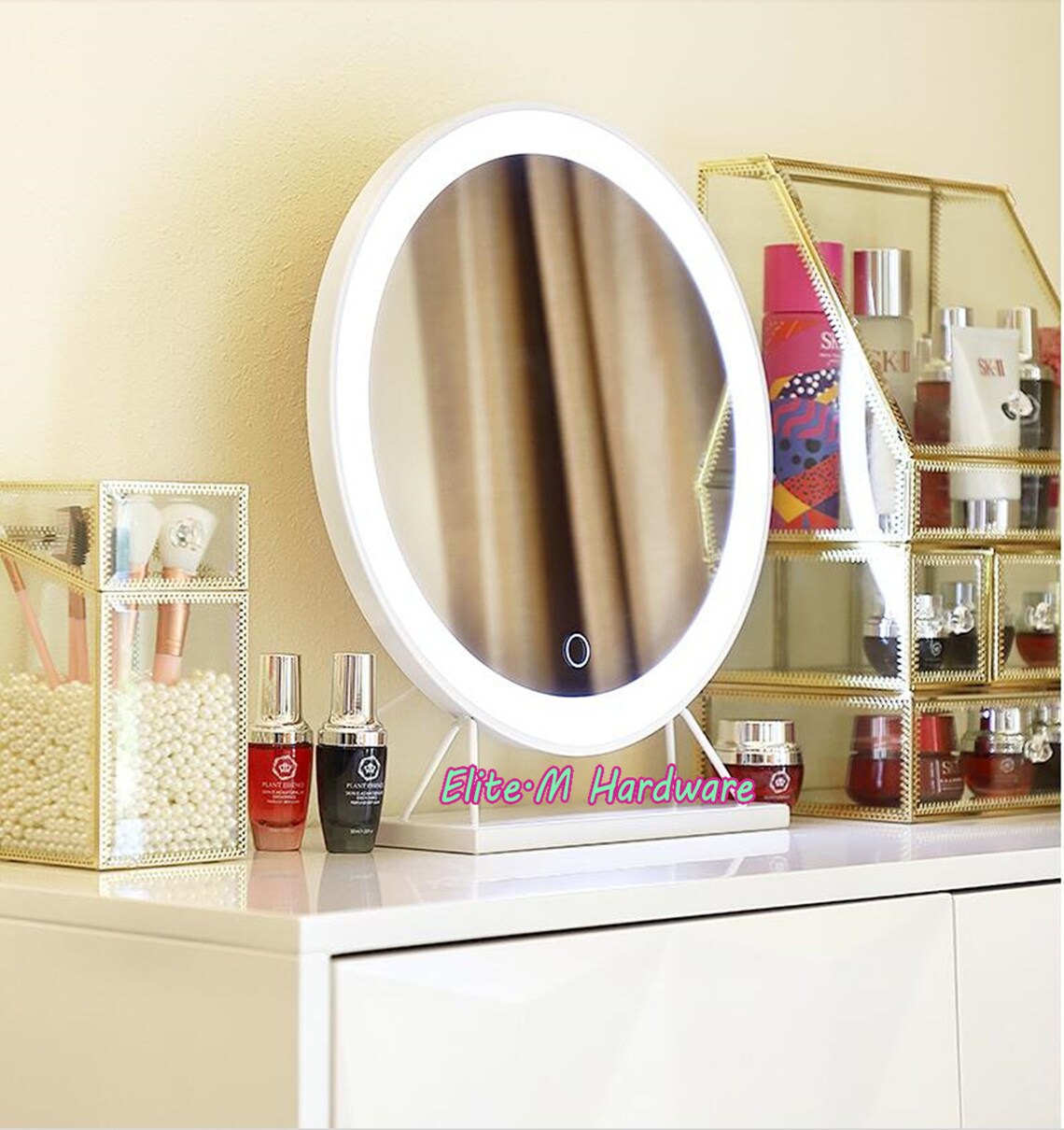 LED Mirror With Stand Mirror With Lights Make up Mirror - Etsy