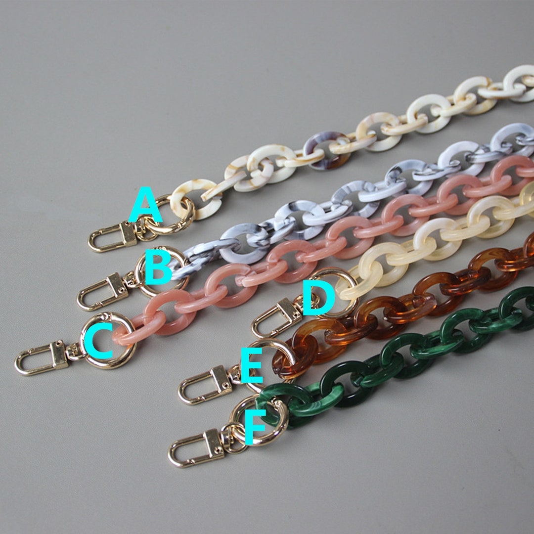 Bag Heavy Chain Shoulder Strap Bag Accessories Retro Resin Chain ...