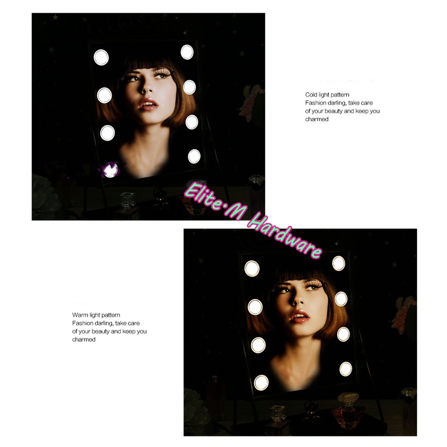 Princess LED Makeup Mirror With Bulb Desktop Crown Dressing - Etsy