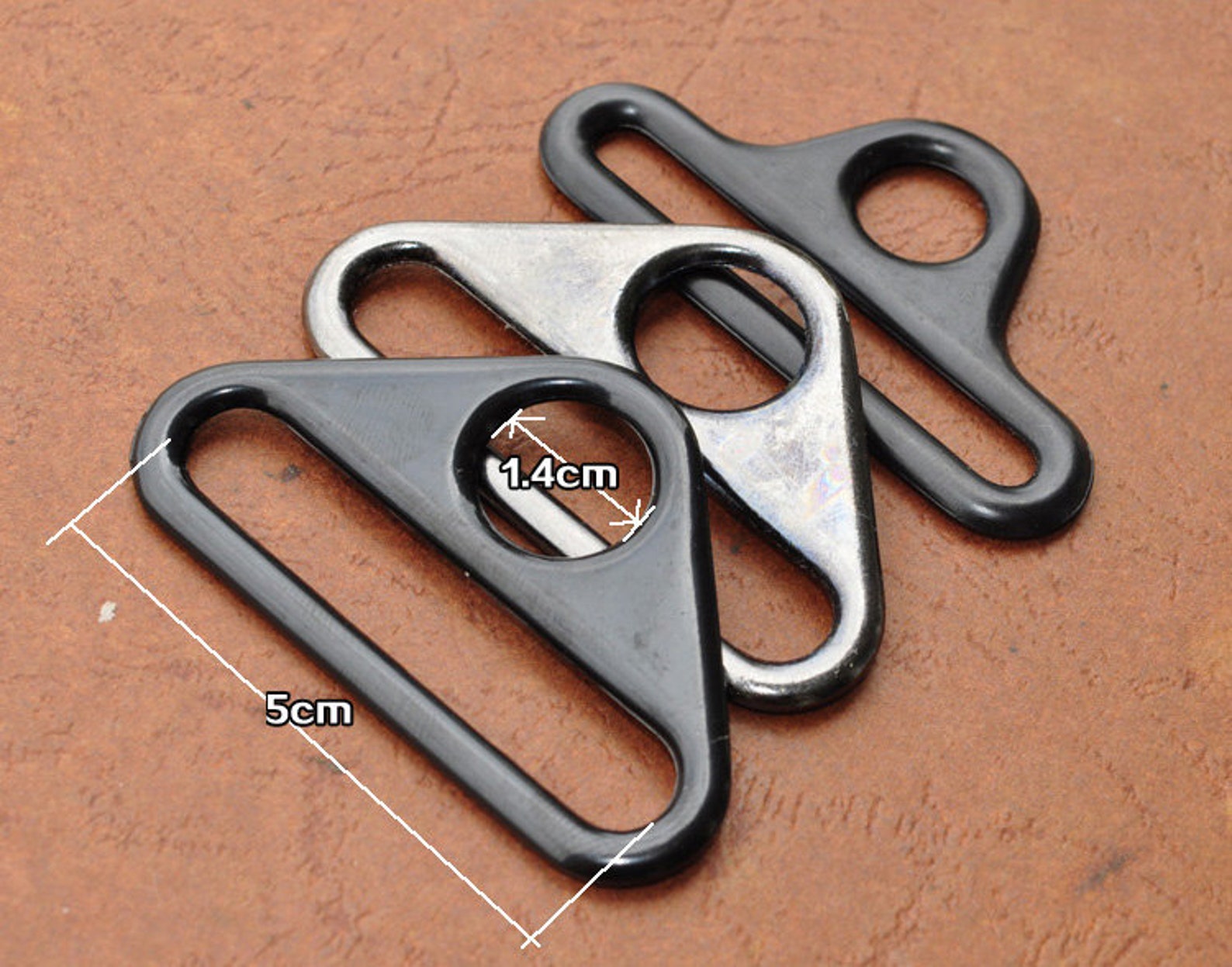 4PCS Black Triangle Buckle Purse Clasp Chain Strap Clasp - Etsy