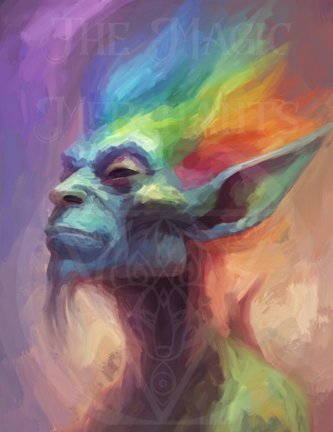 Pride Goblin: 8x10 Print on Wood - Etsy