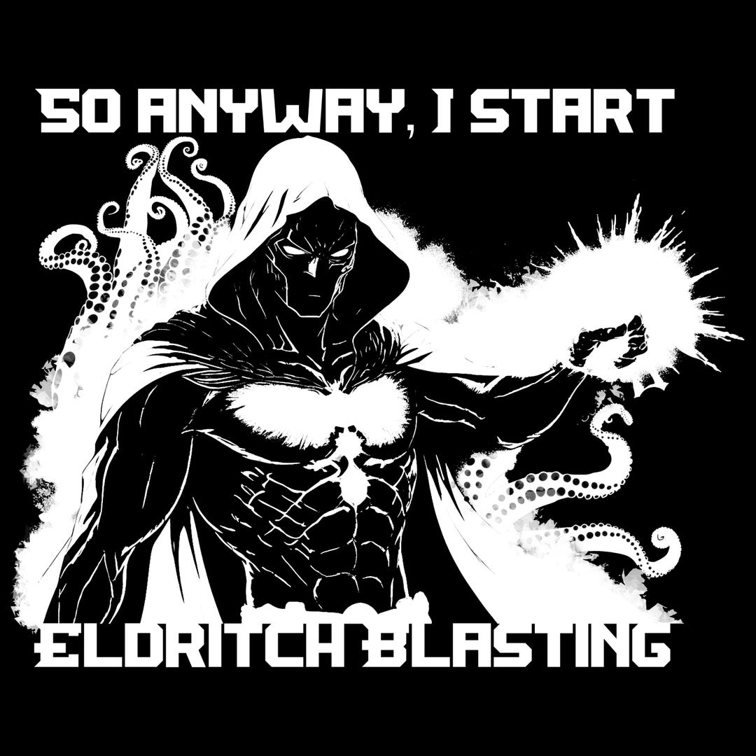 Eldritch Blasting Warlock T-shirt, D&D Inspired Tee, Unisex Fantasy Shirt, Gamer Gift, Geek ...