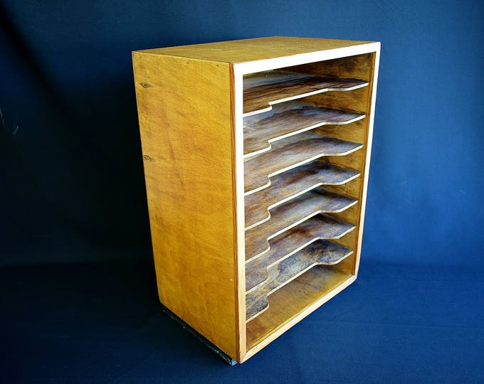 Antique Filing Cabinet Retro Decor File Storage / Sorter - Etsy