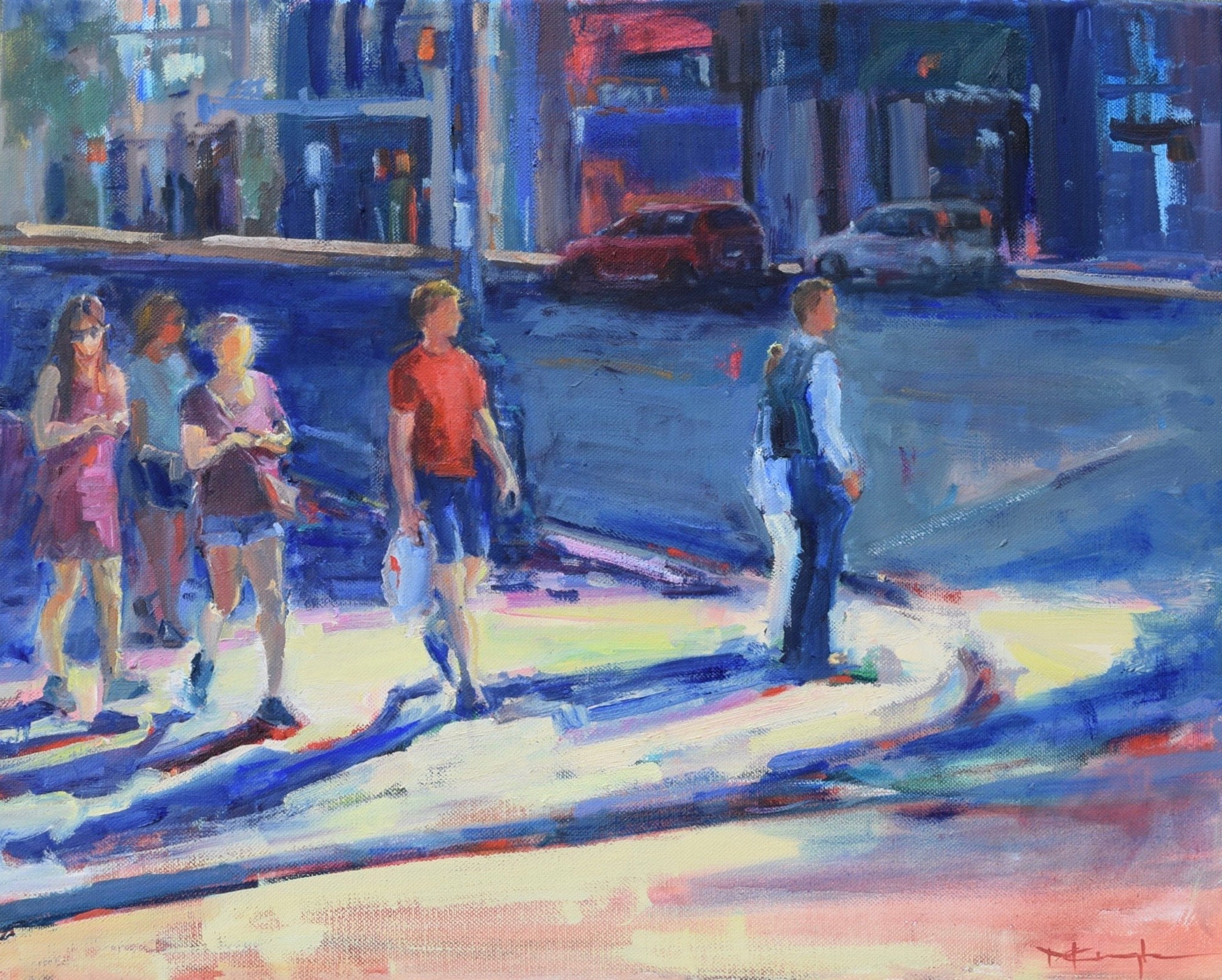 City Street People Scene
