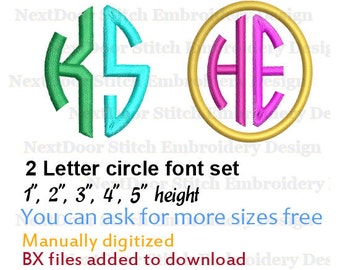 2 letter monogram | Etsy