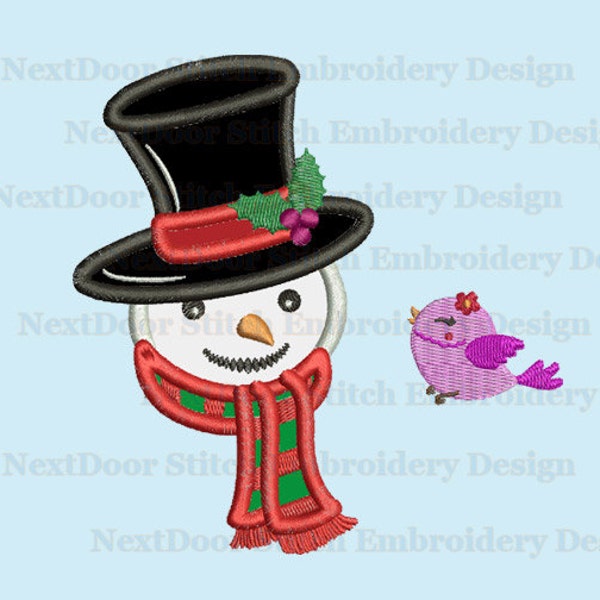 Snowman Face Embroidery - Etsy