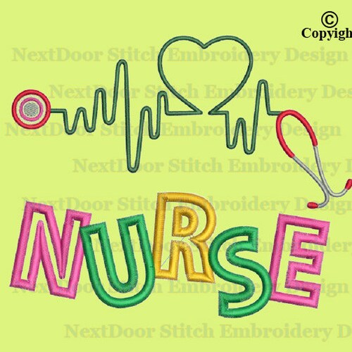 Nurse Practitioner Embroidery Design NP Medical Caduceus - Etsy Singapore