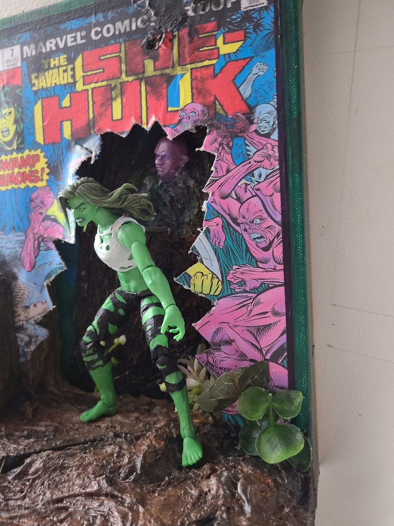 The Savage She Hulk Breakout Mixed Media on Canvas 9x12 X5 - Etsy