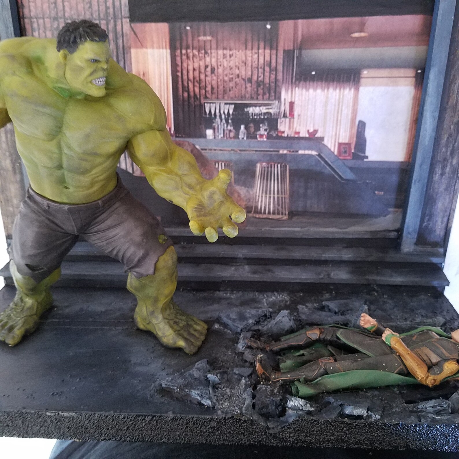 Hulk Smash Puny God Mixed Media on Wood 16x12x8 - Etsy