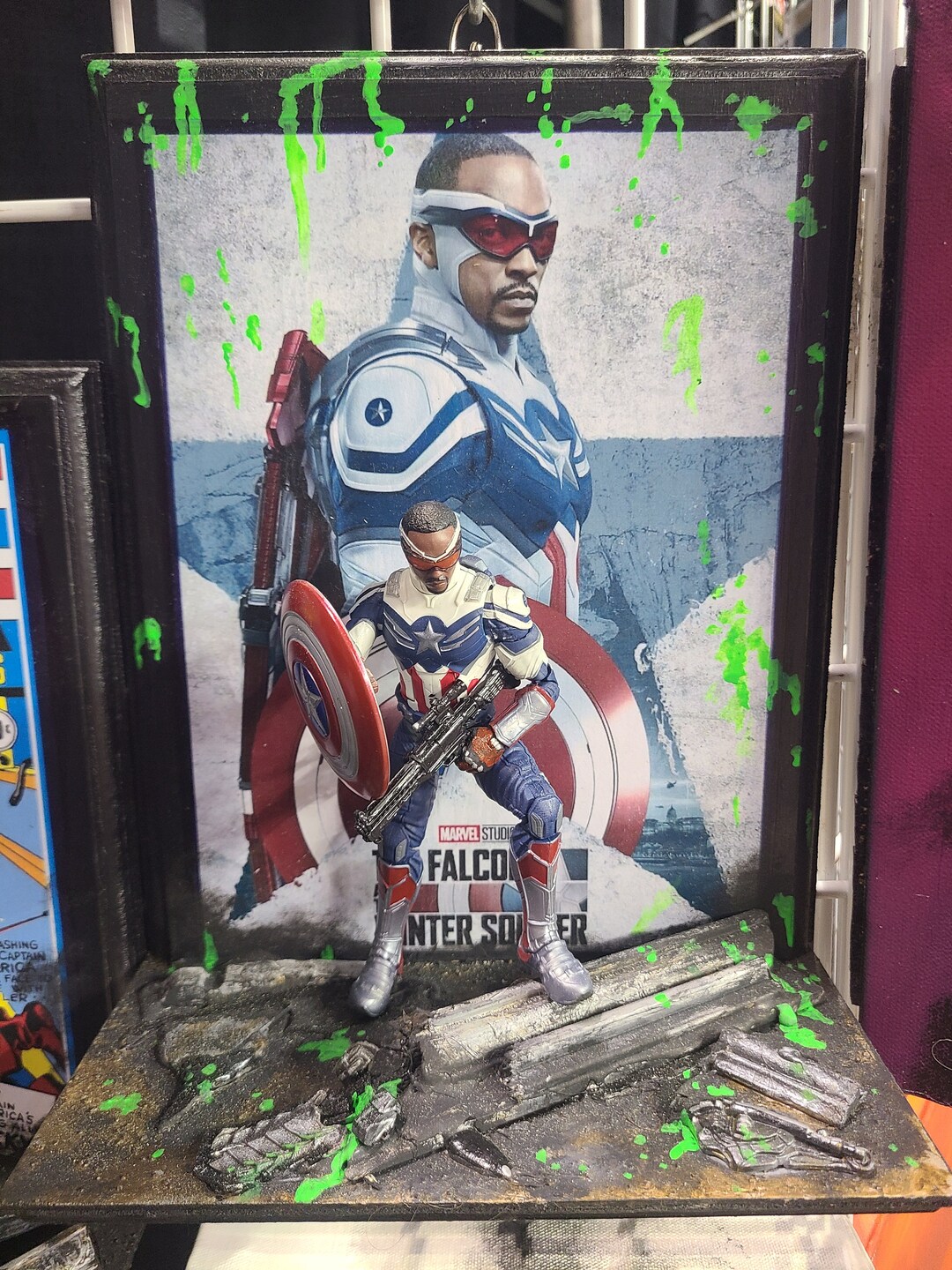 Captain America Wniter Soldier Wall Hanging Sculpture - Etsy