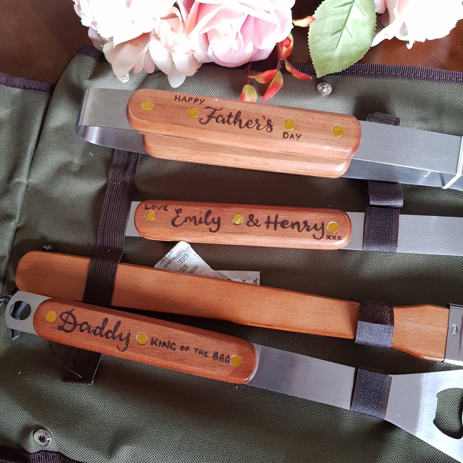 Personalised Barbecue Tools BBQ Tool Set Custom BBQ Kit - Etsy