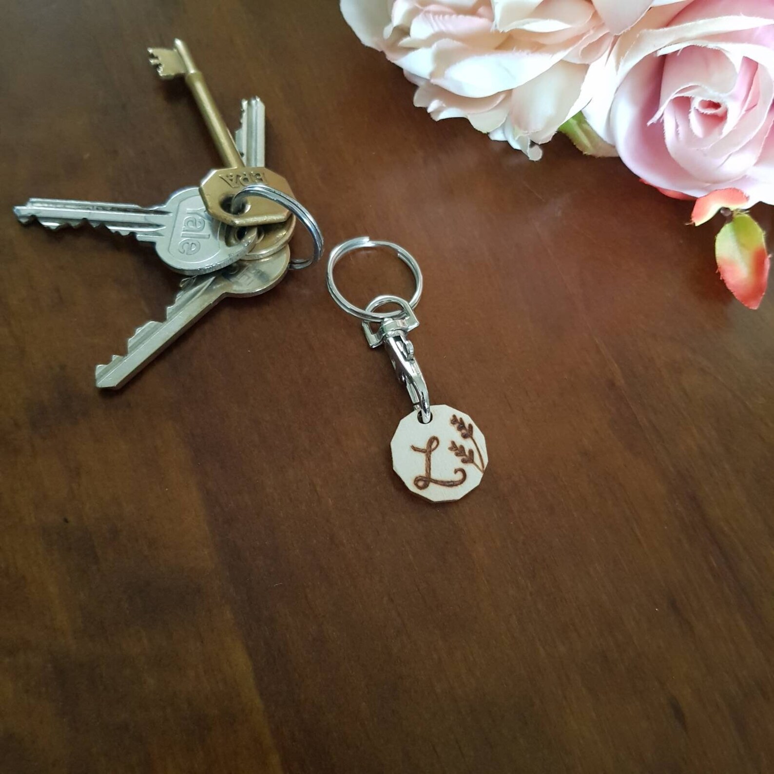 Personalised Trolley Token Wooden Shopping Coin Novelty | Etsy UK
