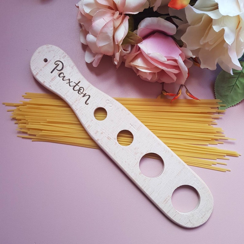 Personalised Spaghetti Measure Wooden Pasta Size Guide - Etsy