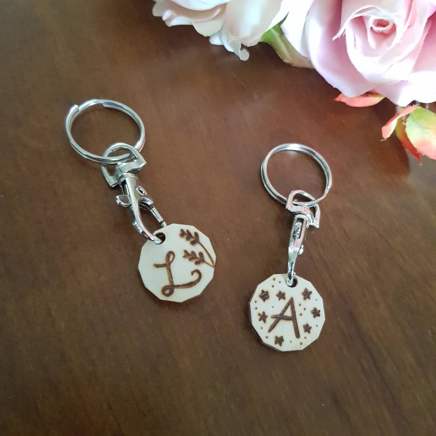 Personalised Trolley Token Wooden Shopping Coin Novelty | Etsy UK