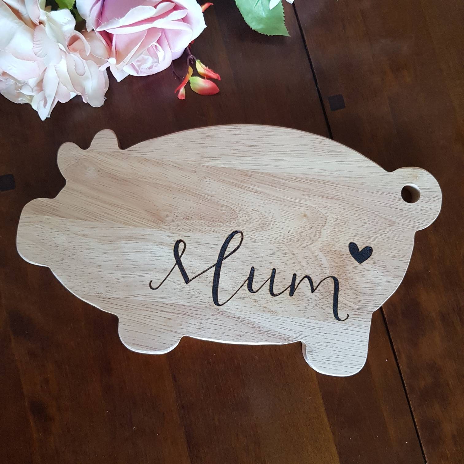 Personalised Pig Board Custom Chicken Board Gift Cloud - Etsy