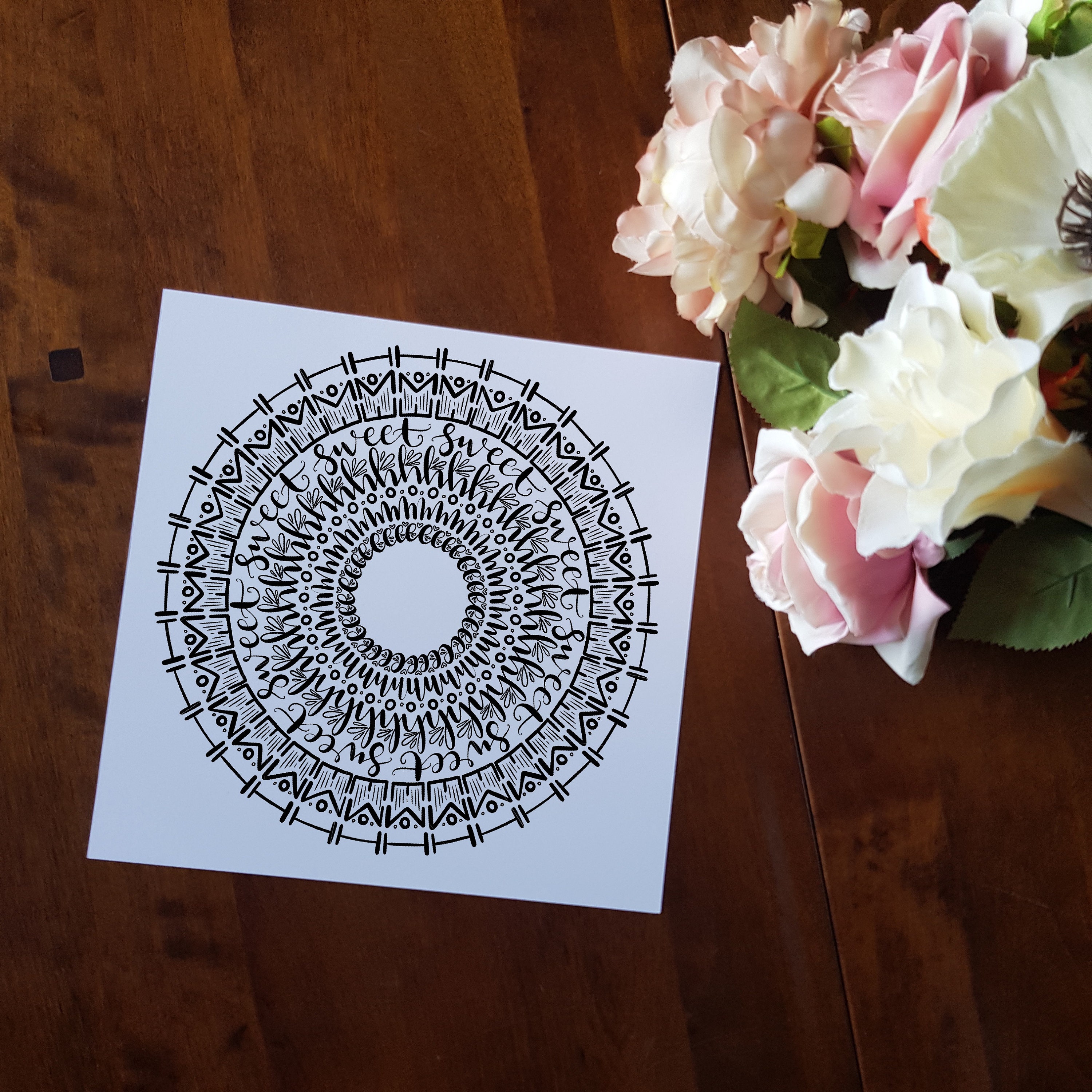 Home Sweet Home Mandala Instant Download Print at Home New - Etsy