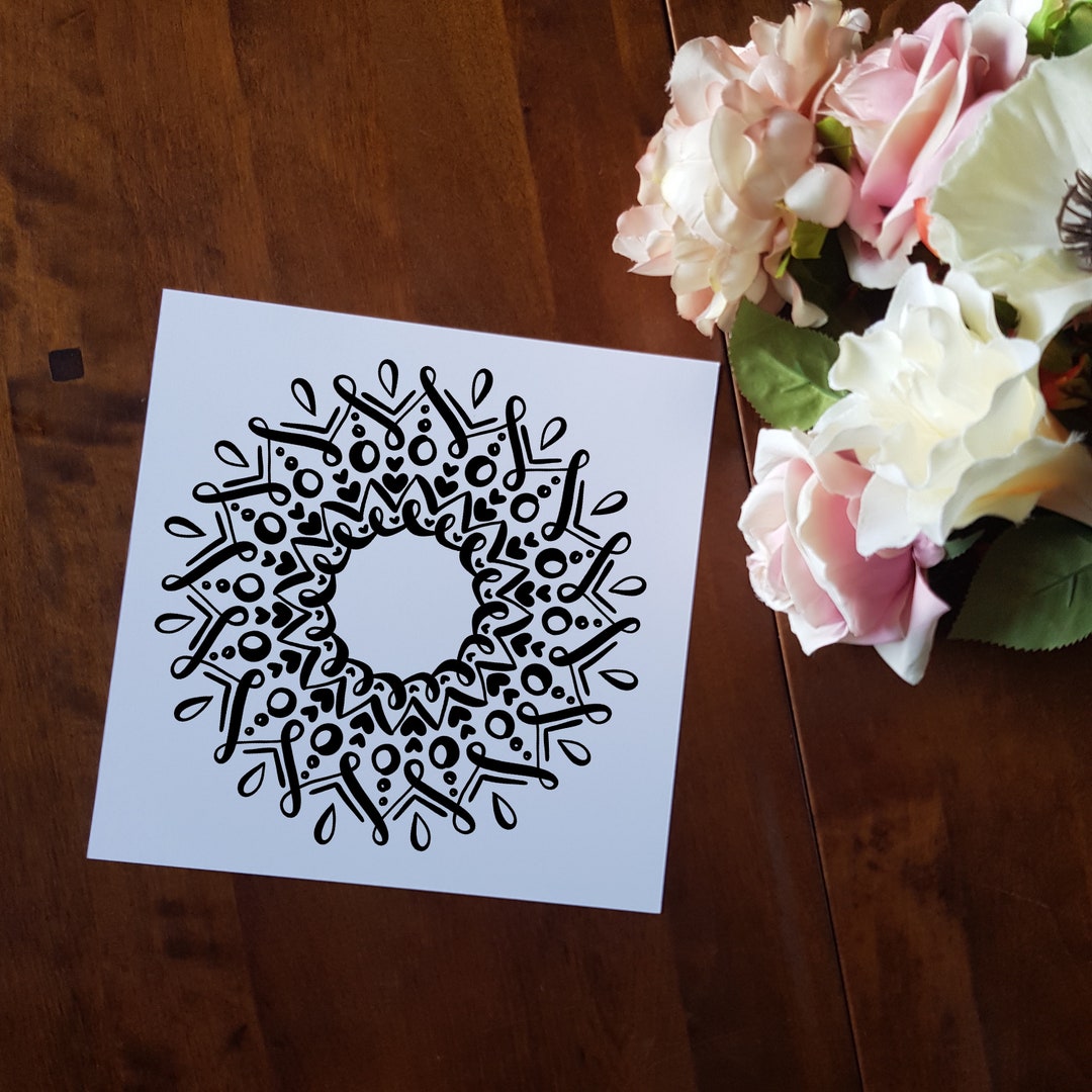 Love Mandala Instant Download, Print at Home, Wedding Gift, Printable ...