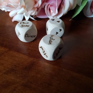 Personalized Wooden Decision Dice, Custom Takeaway Choice - Etsy