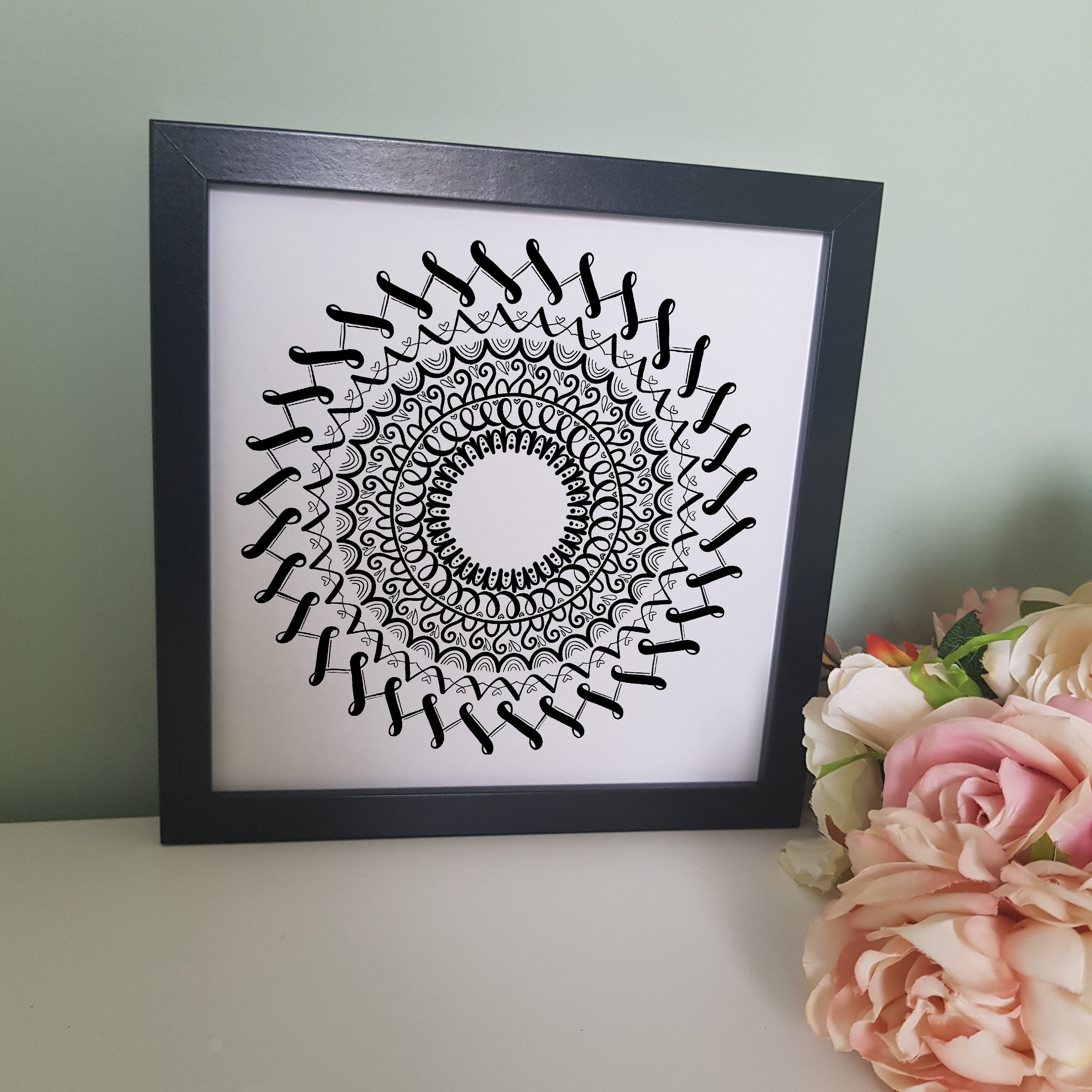 Personalised Mandala Print Custom Mandala Design Boho Wall - Etsy