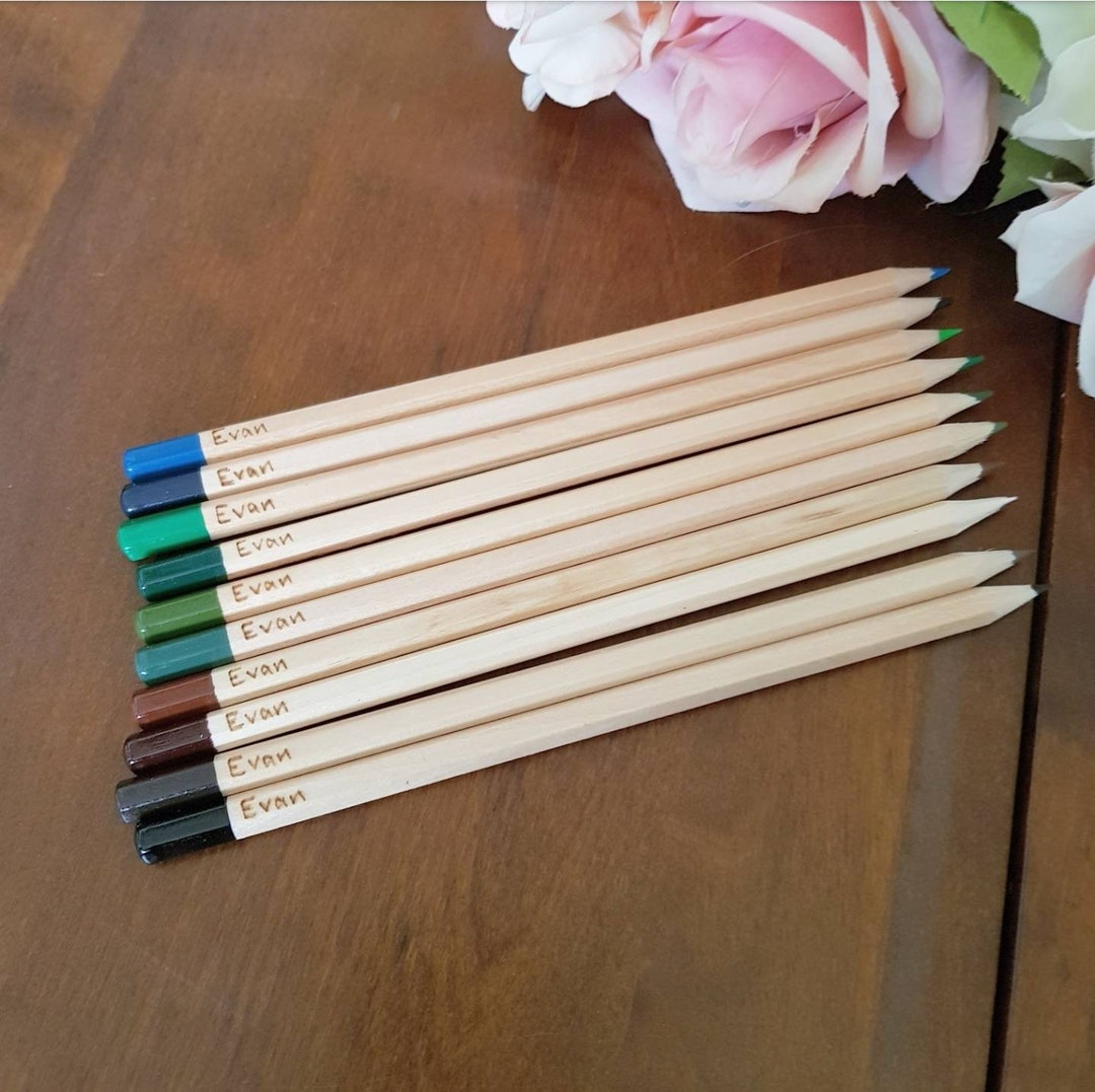 Personalised Nature Colours, Colouring Pencils, Custom Art Supplies ...