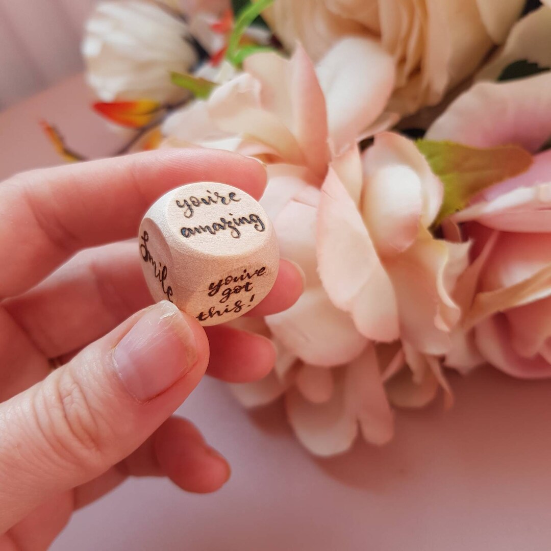 Positivity Dice, Inspirational Dice, Custom Dice, Message of ...