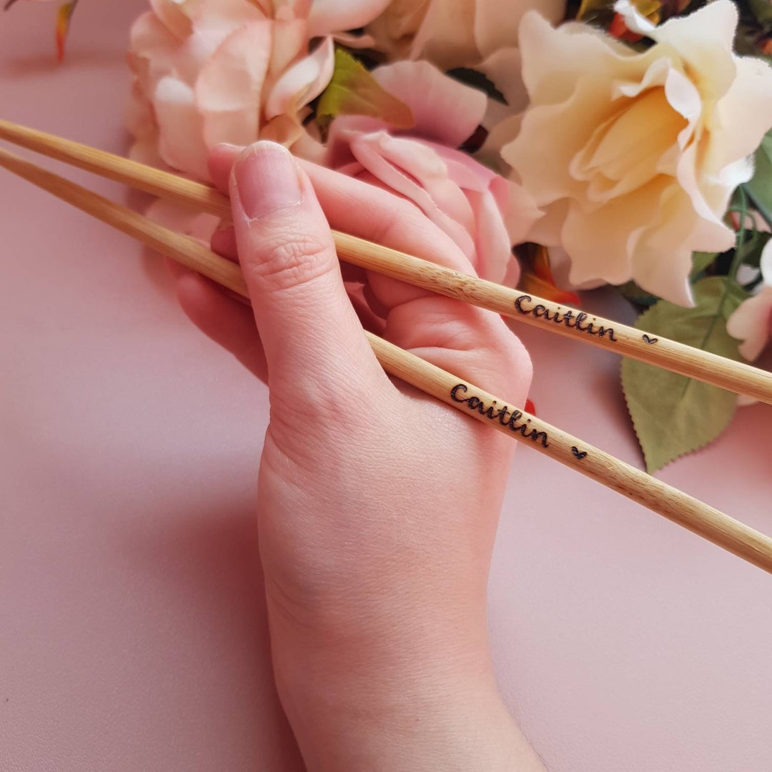 Bamboo Chopsticks, Personalised Bamboo Chop Sticks, Perfect for Ramen ...