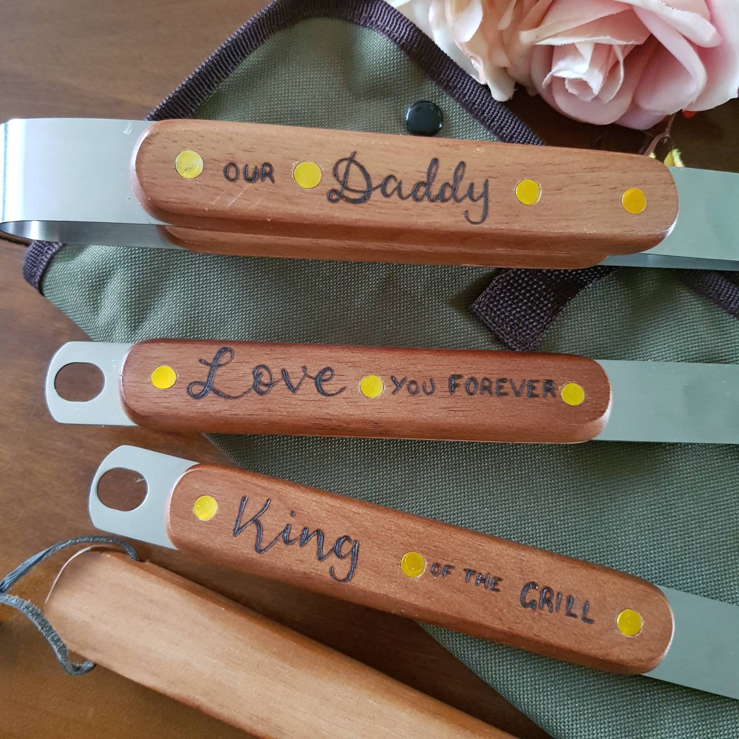 Personalised Barbecue Tools BBQ Tool Set Custom BBQ Kit - Etsy