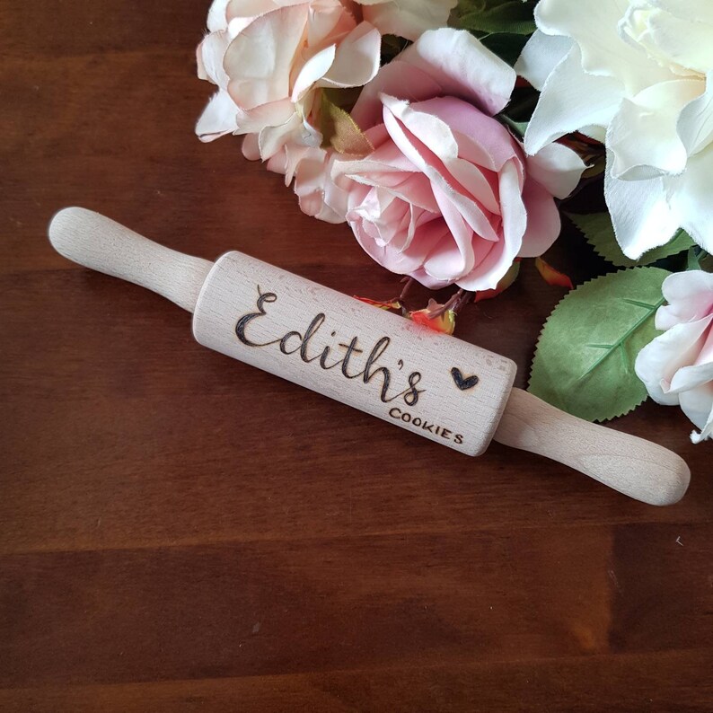 Personalised Rolling Pin Baking Gift With Custom Pyrography - Etsy