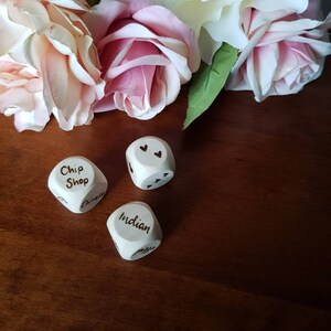 Personalized Wooden Decision Dice, Custom Takeaway Choice - Etsy